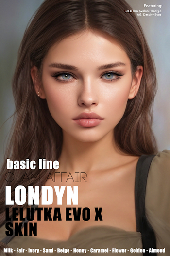 Second Life Marketplace - [Glam Affair] Londyn Skin [Lelutka EvoX] Basic Line